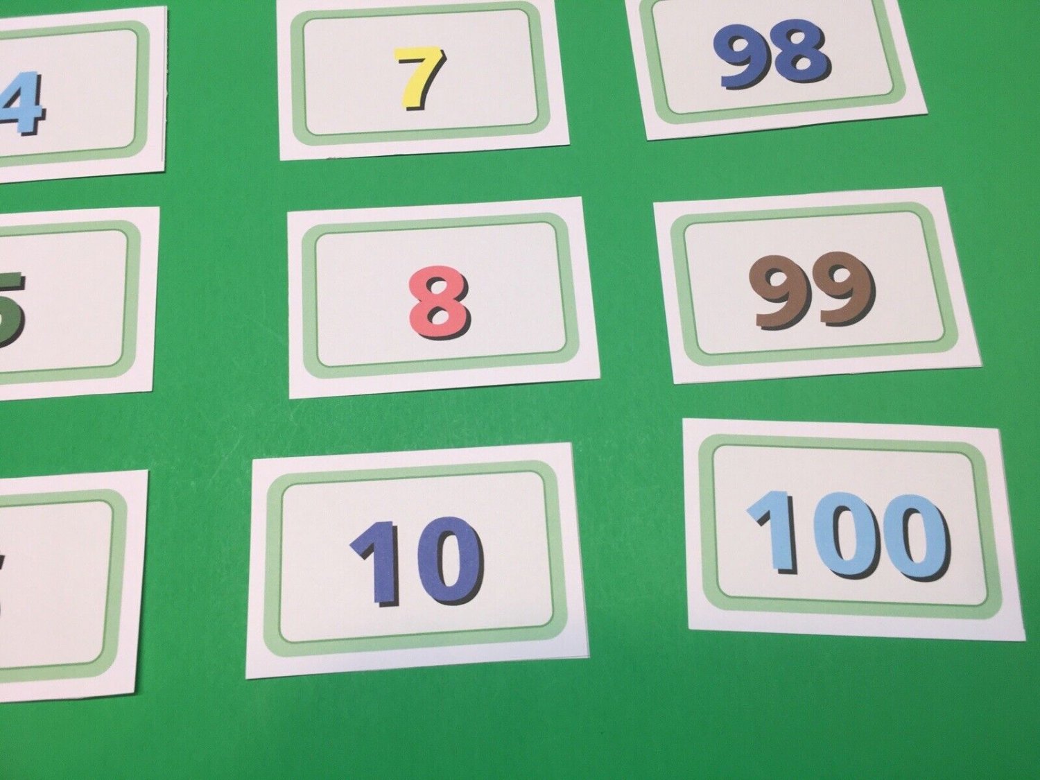 Numbers 0 - 100 - Learning Flash Cards For Kids - Educational