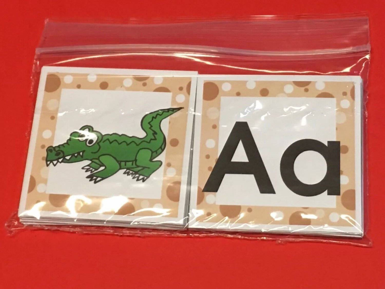 ABC Phonics Match - 52 cards- Laminated Cards Set Homeschool Pre-k