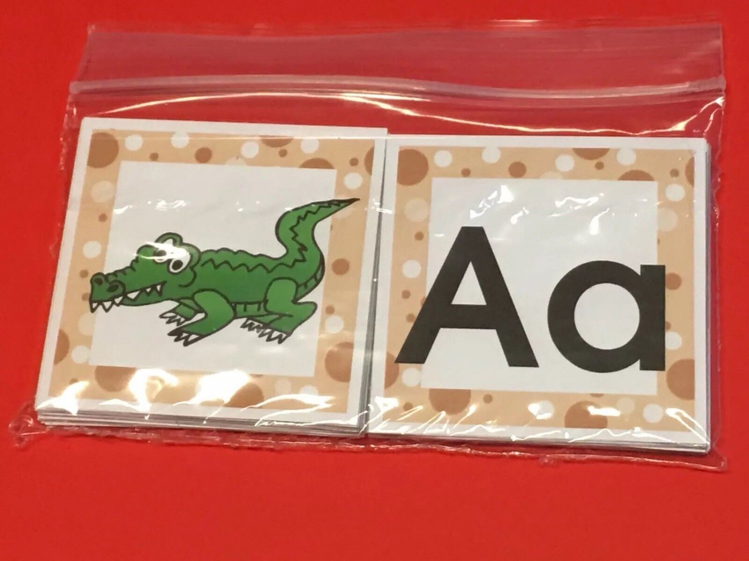 ABC Phonics Match - 52 cards- Laminated Cards Set Homeschool Pre-k