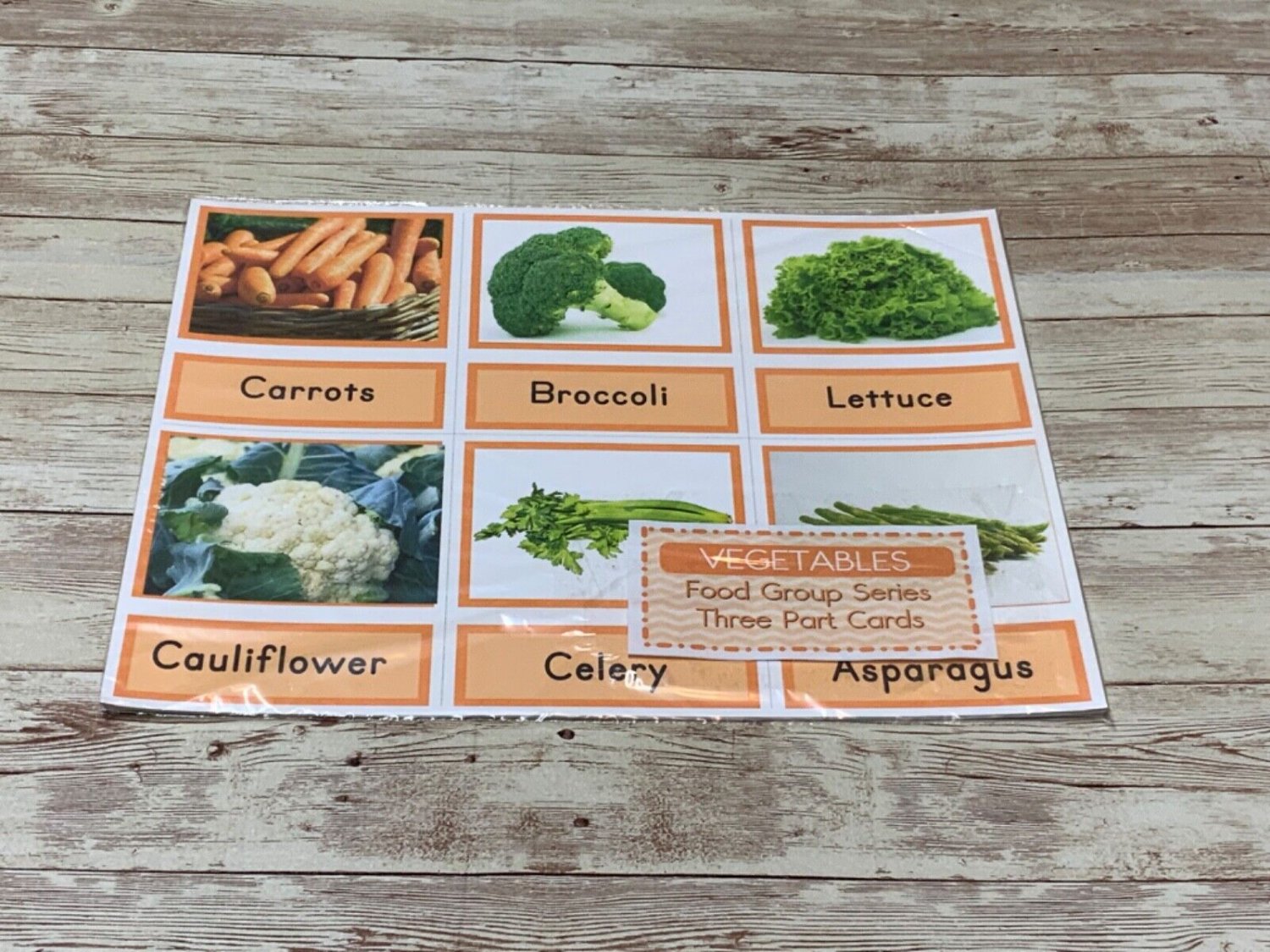 Montessori - Vegetables - Food Groups Series - Three Part Card ...