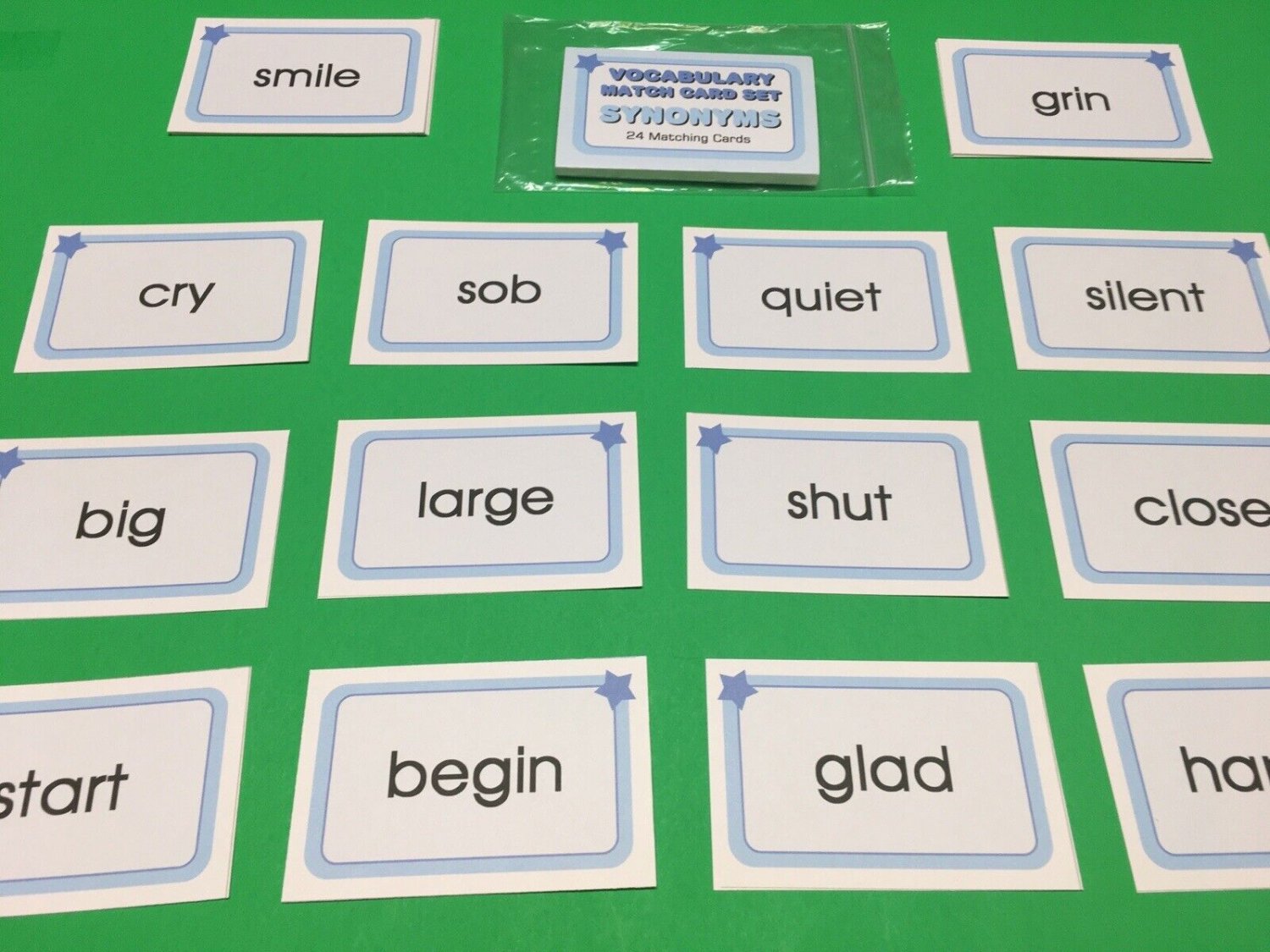 Synonyms - Learning Flash Cards For Kids - Educational