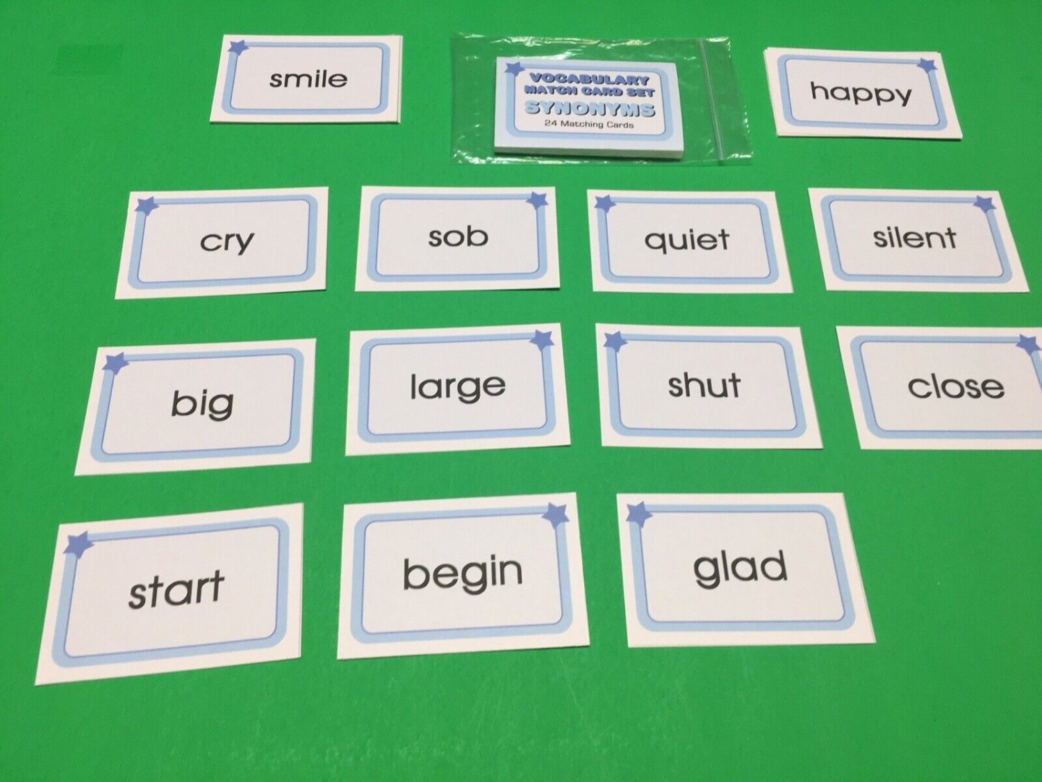 Synonyms - Learning Flash Cards For Kids - Educational