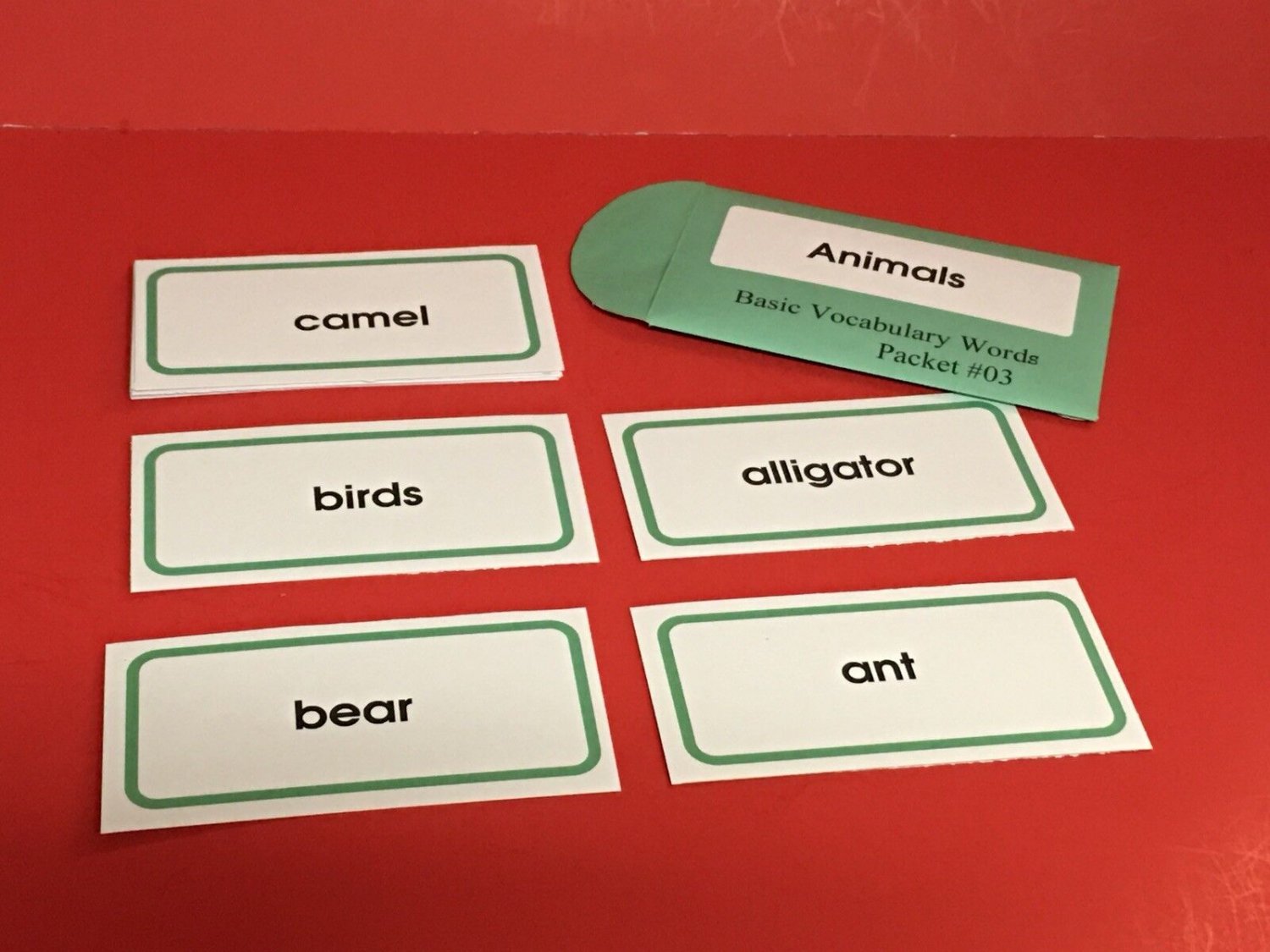 Animals - Basic Vocabulary Cards - ESL - Word Packet #3 - Animals (52 ...