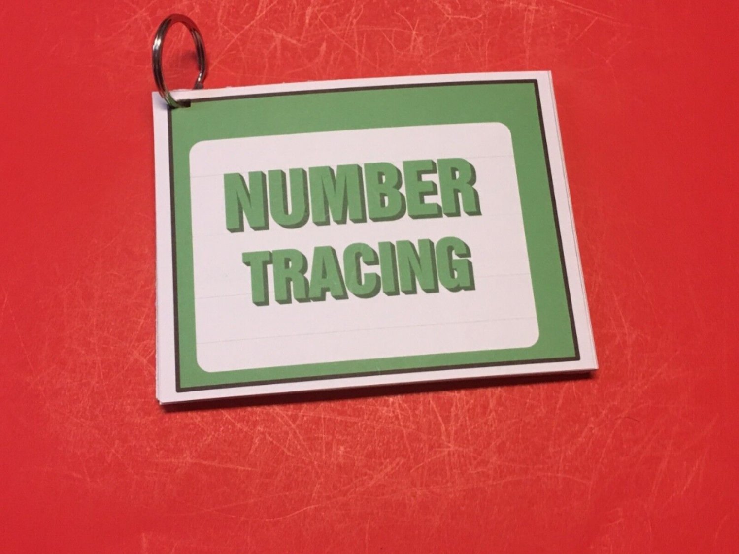 Tracing Numbers 0 - 25 Laminated Cards on ring - Homeschool Daycare