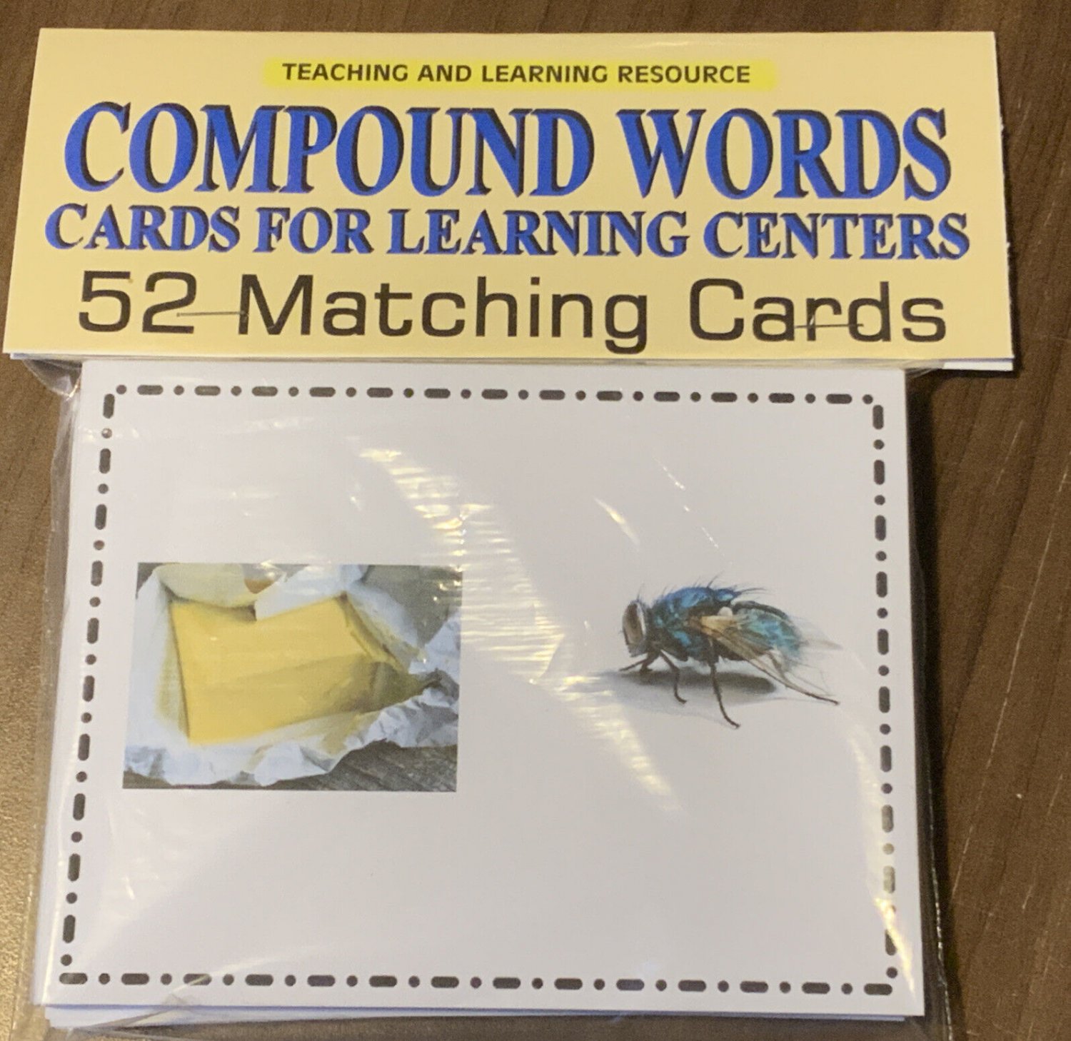Compound Words - Cards for Learning Centers 52 Cards- Teaching supplies