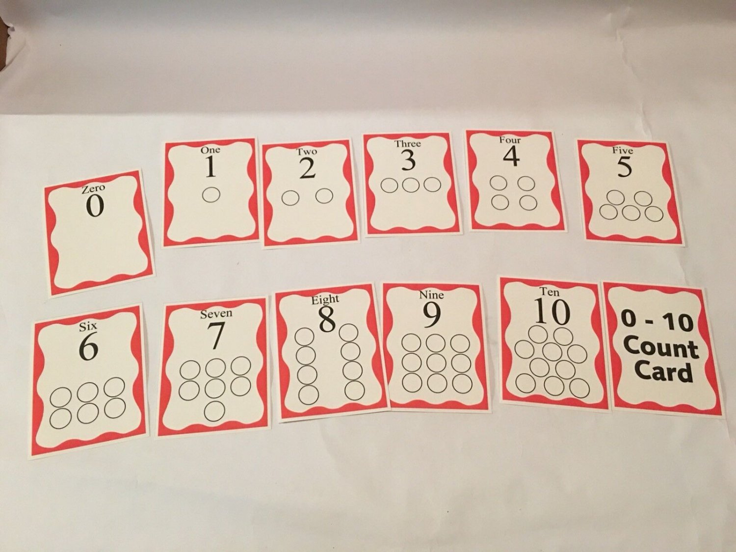 0 - 10 Numbers Wipe & Write Activity Cards - Laminated Cards
