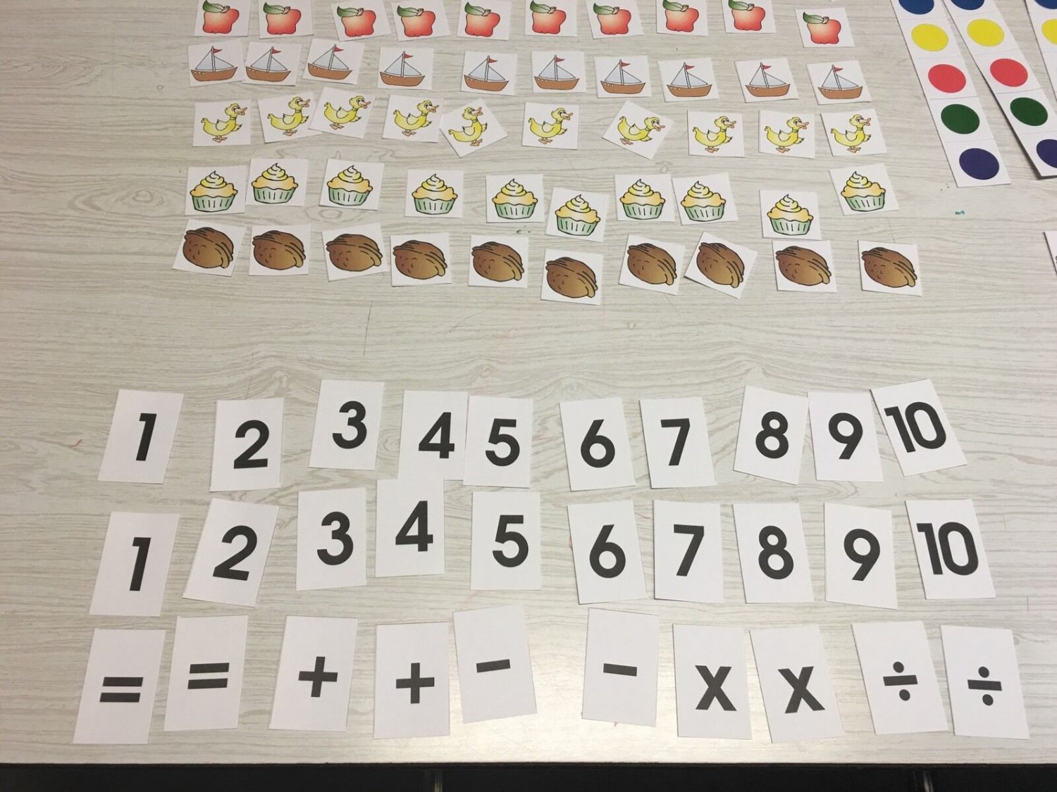 Object Counting 1-10 Laminated Cards Set