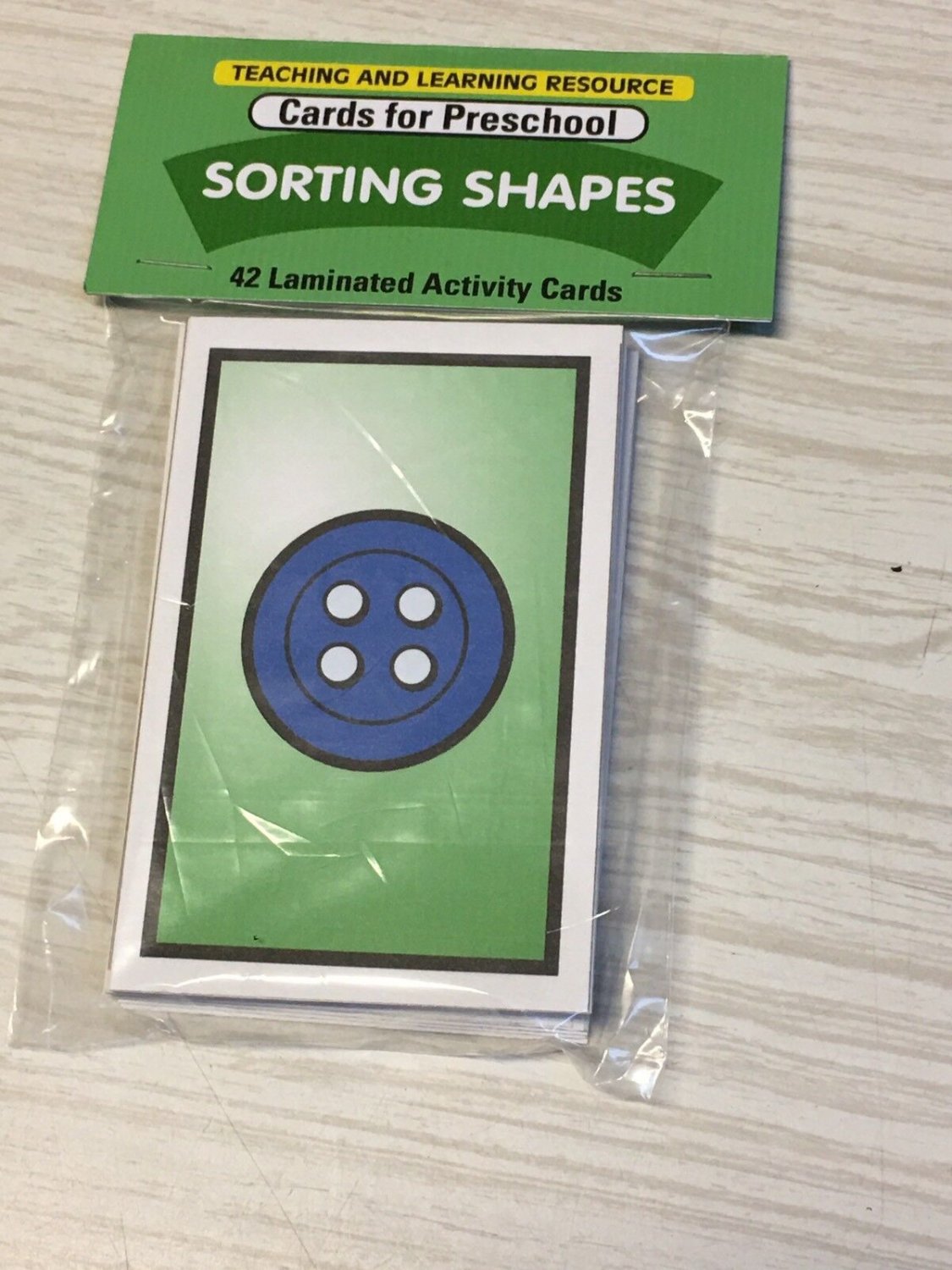 Sorting Shapes - 56 Laminated Cards - Activity Set