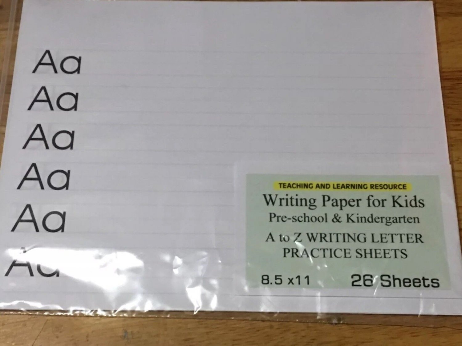 Writing Paper for Kids - A to Z WRITING LETTER PRACTICE SHEETS