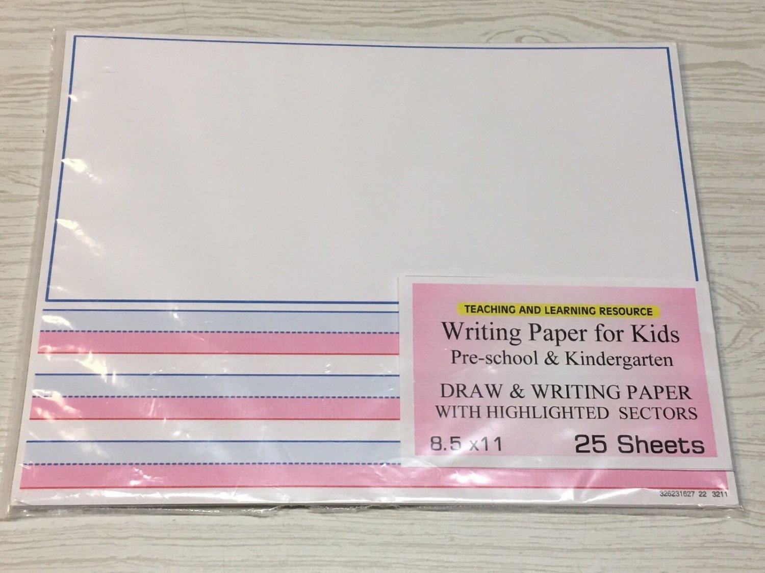 Writing Paper for Kids - Draw and Writing Paper - Two Color Highlighted