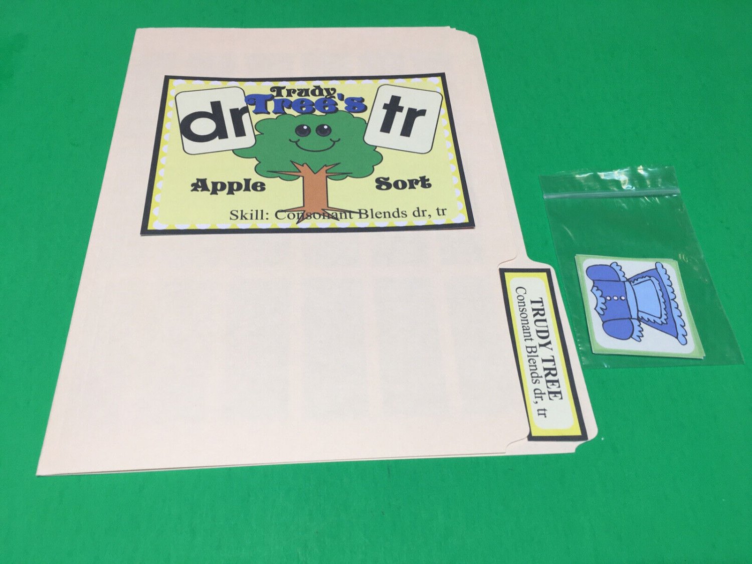 Trudy Tree’s Apple Sort - Phonics Dr/Tr - DIY File Folder game ...