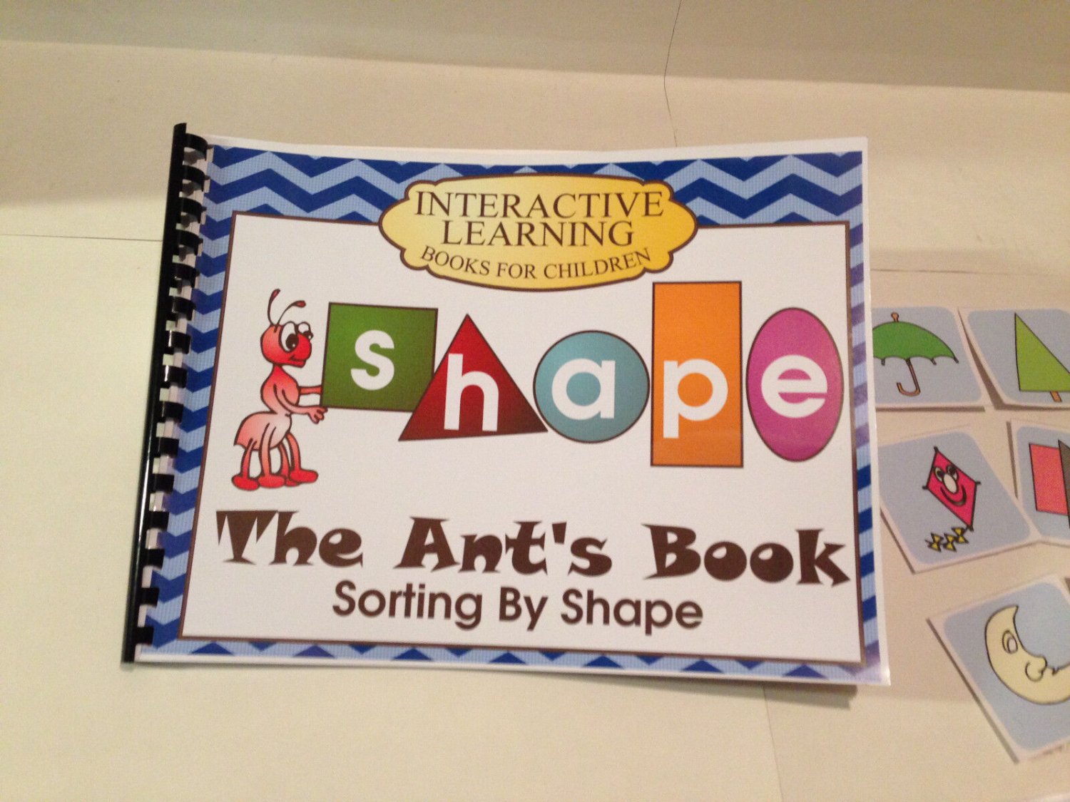 Interactive Learning Books for Children - Shapes- w/ 30 Laminated Cards Set