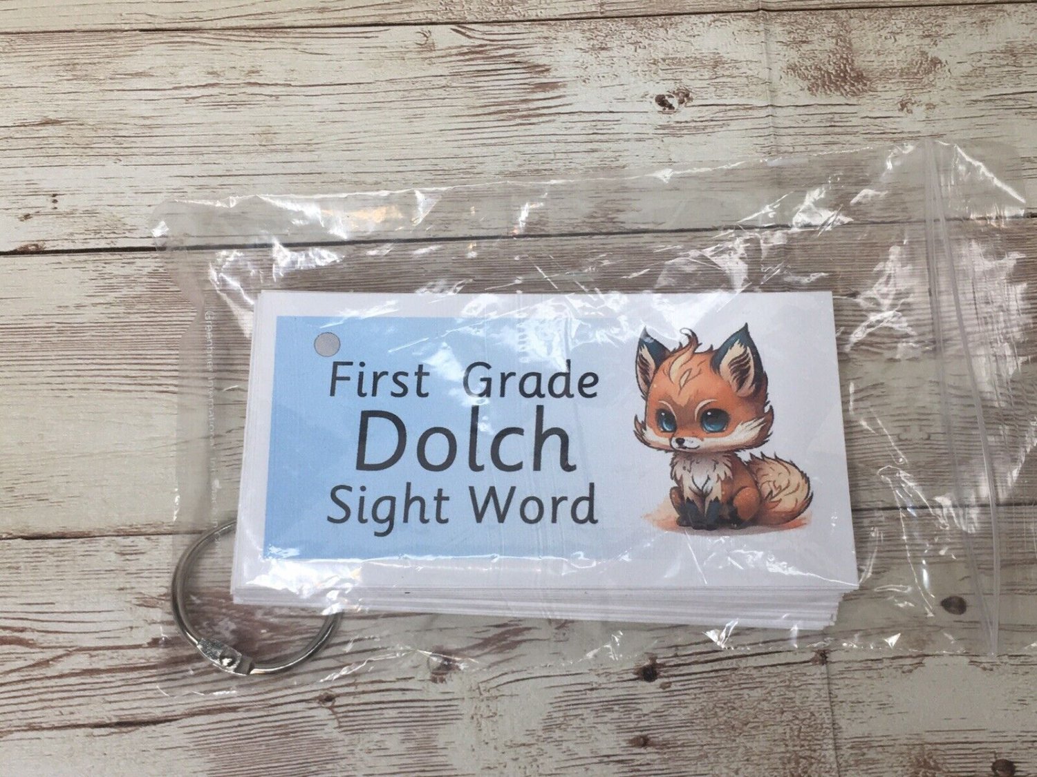 Literacy Learning Resource Dolch First Grade Sight Word and Ring 41 words