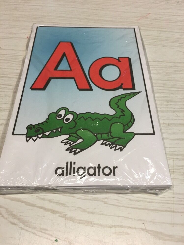 26 cards - Full color Alphabet cards- Pre school Kindergarten Letters ...