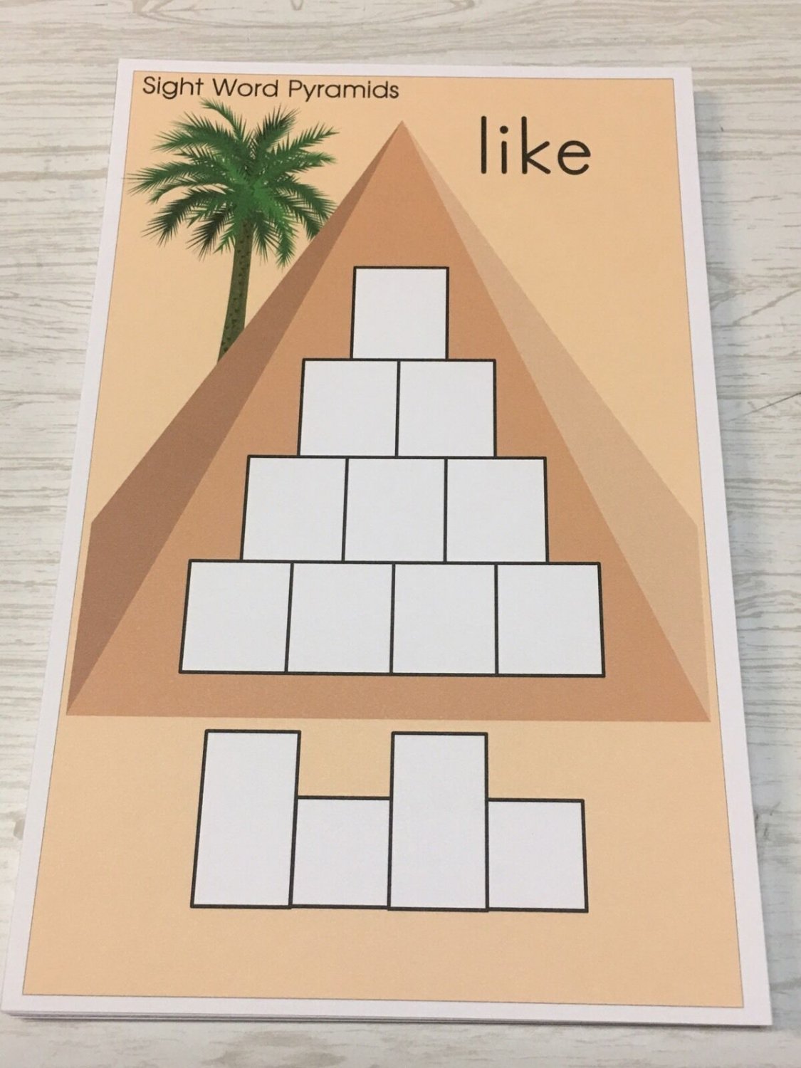 32 Sight Word Pyramids - Dry Erase - Laminated Activity Set - Teaching ...