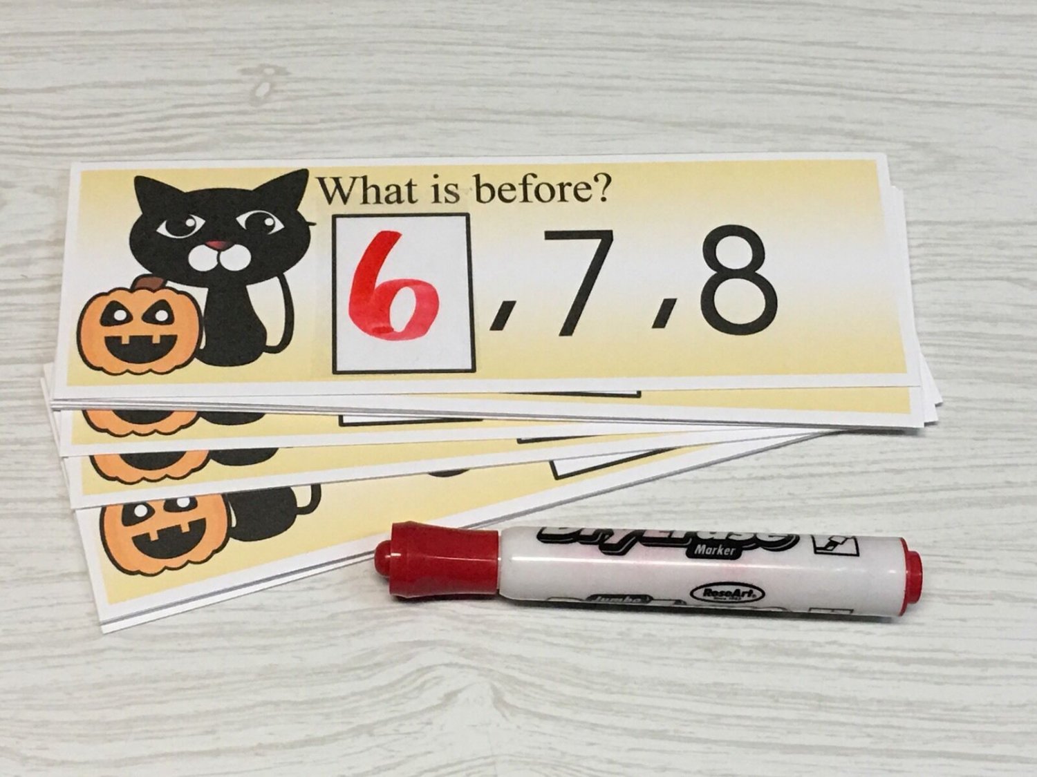 Black Cat - Numbers - Laminated Activity Set - Teaching Supplies