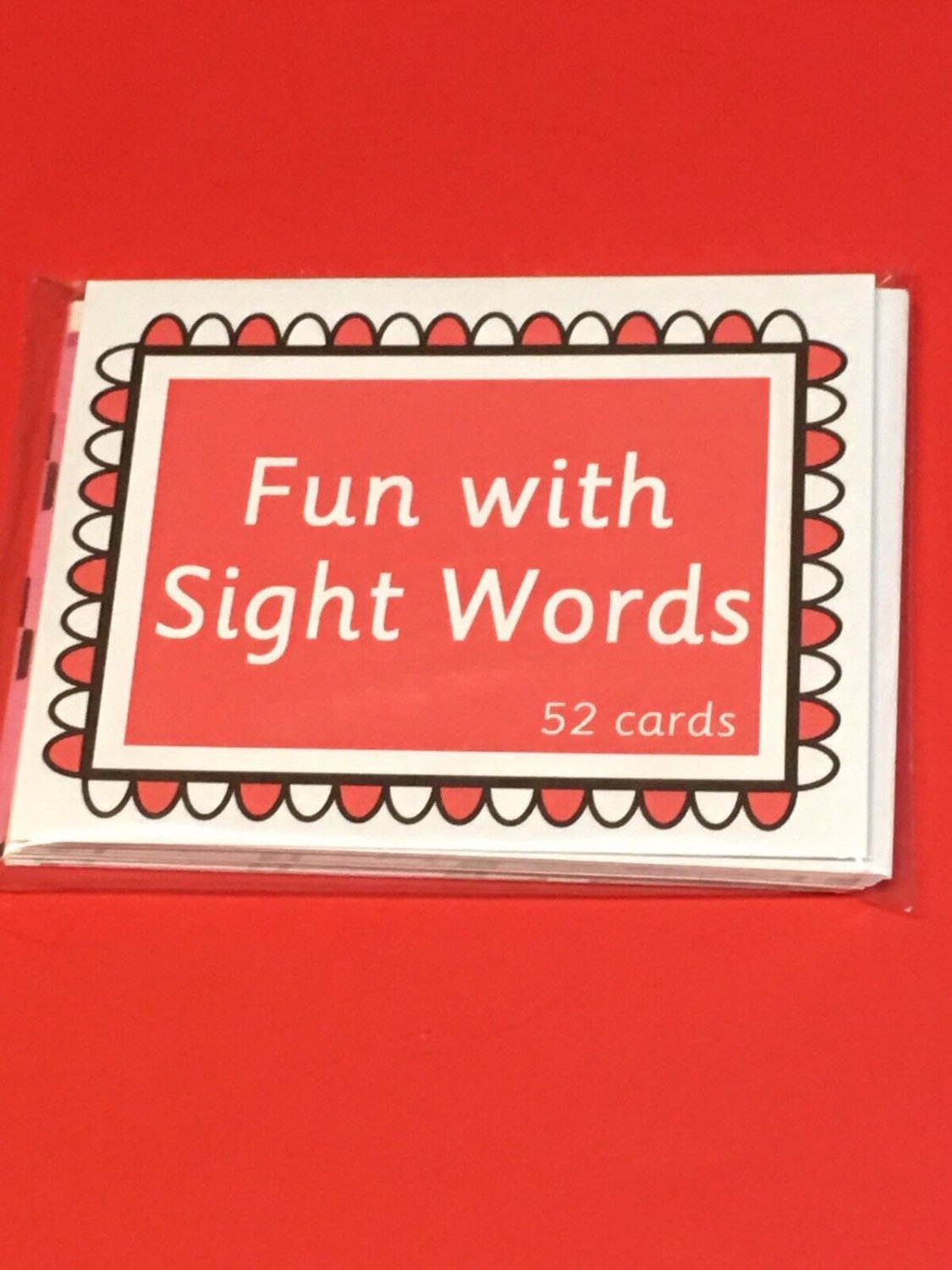 Preschool Learning Fun with Sight Words - FUN WITH LEARNING FLASH CARDS