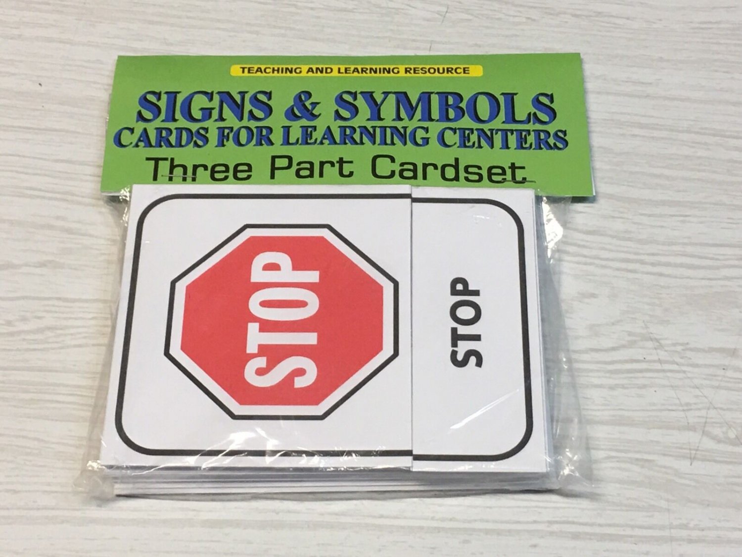 Signs & Symbols - Cards for Learning Center - Three Part Card set ...