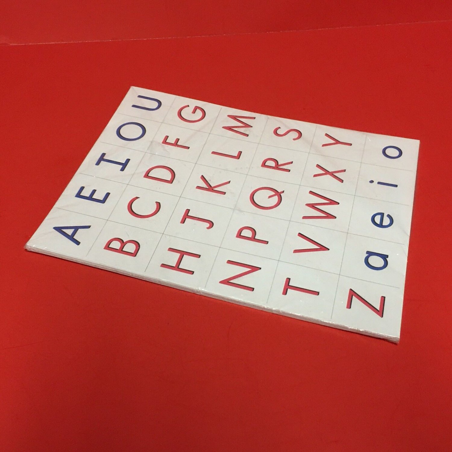 Pink Series Montessori - MOVEABLE LETTERS - 14 Laminated Sheets