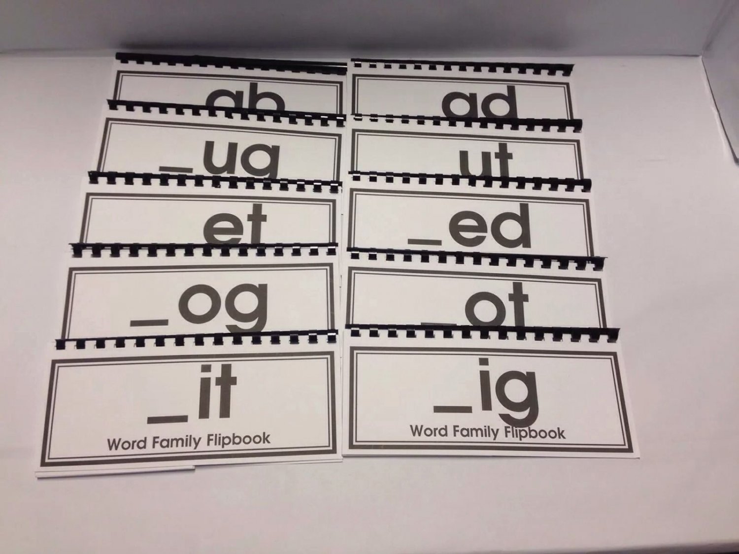 Word Family Flip Books - Set of 10 books