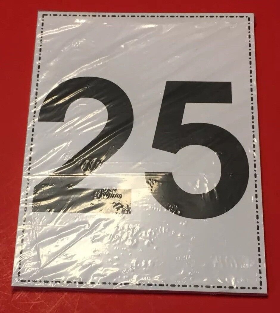 Numbers 1-25 Classroom Flashcards / Binder Insert 8.5"x11”