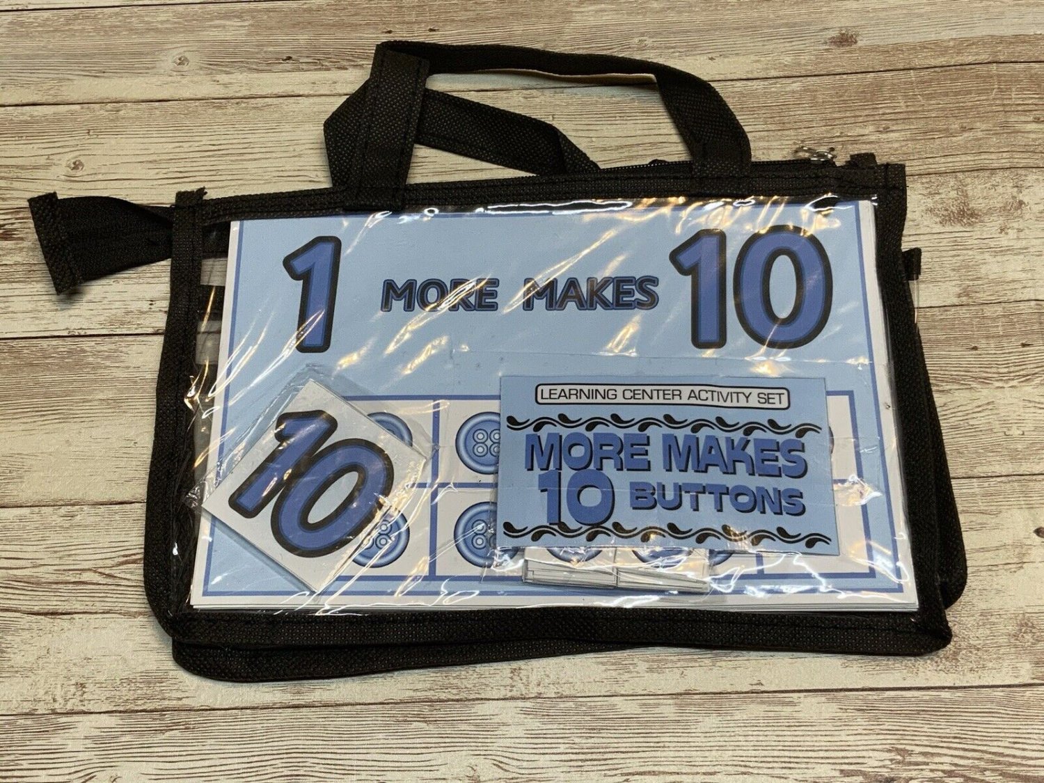 Learning Center Activity Set - More Makes 10 Buttons- Learning Center