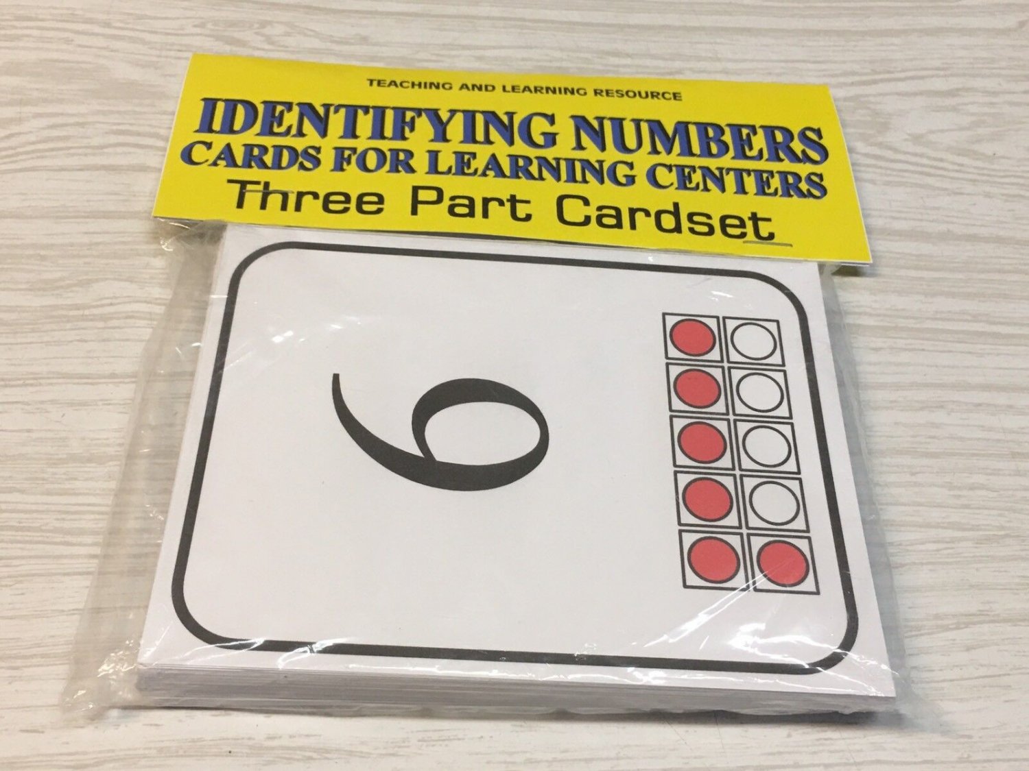 Identifying Numbers - Cards for Learning Center - Three Part Cards ...