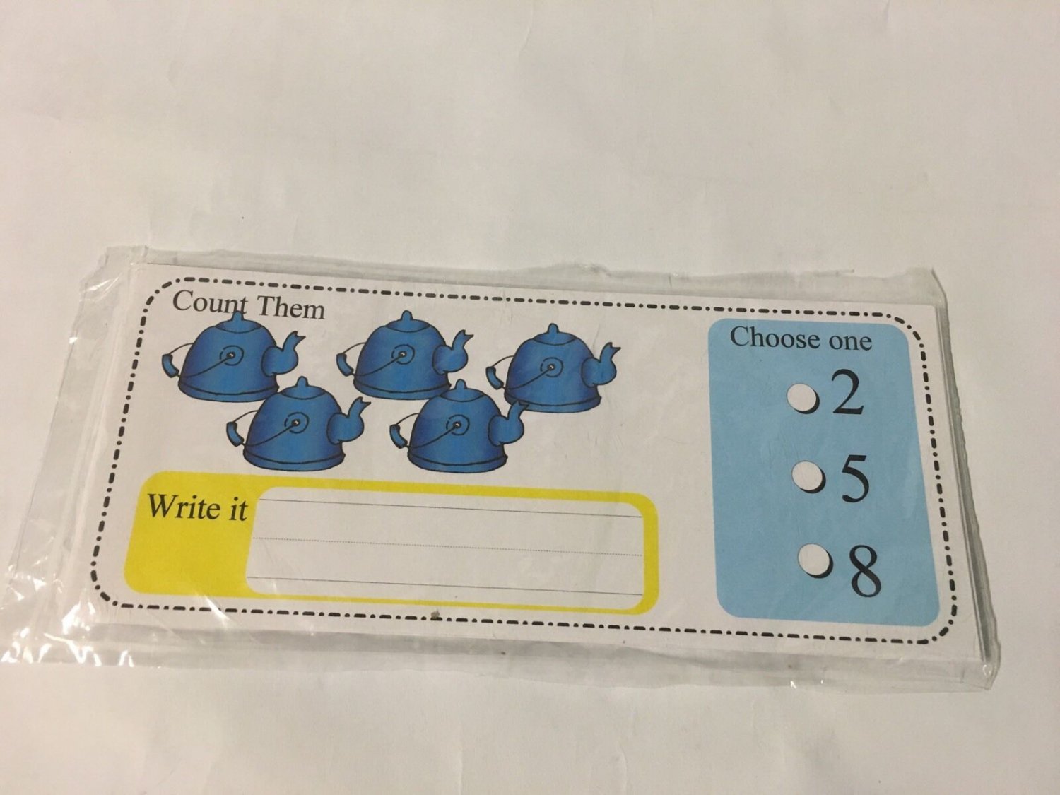 Counting - Wipe & Write Learning Center Activity - 21 Laminated Cards ...
