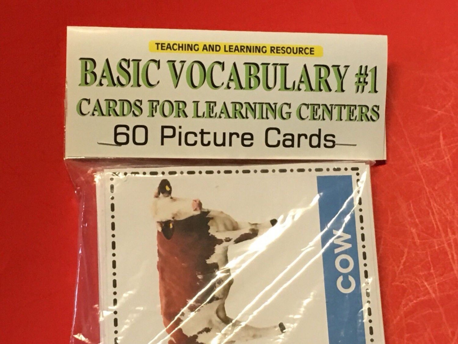 Laminated - Basic Vocabulary # 1 - Flashcards for Preschool -60 Picture ...
