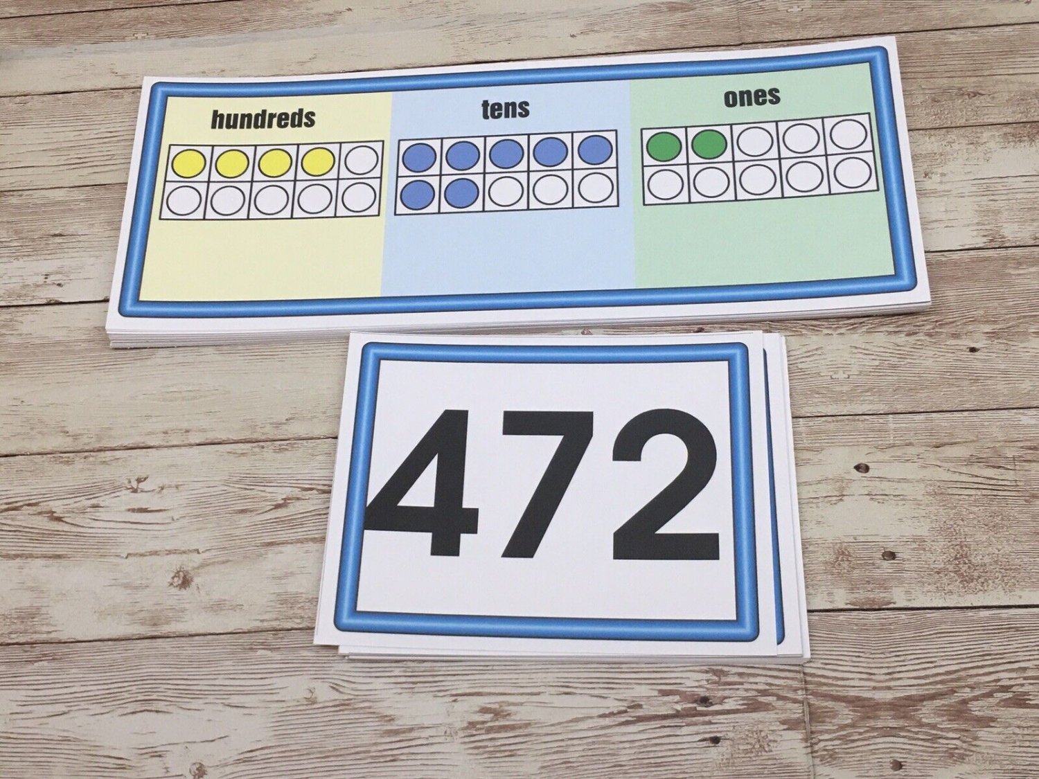 Tens Frame Place Value 3 Digit - 20 Activity Mats & 20 Number Cards ...