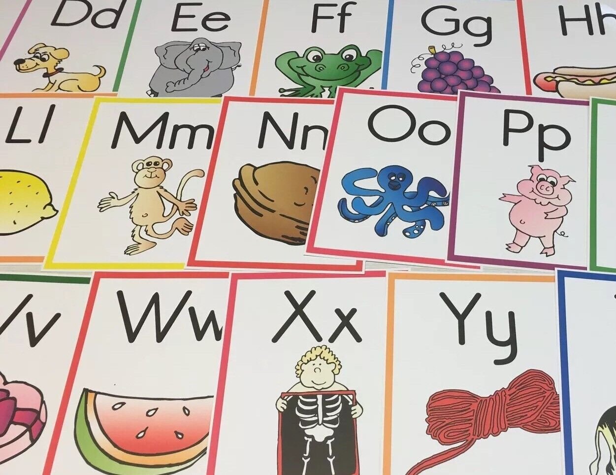 26 Laminated Colored Alphabet Posters.8.5x11 classroom signs. Classroom ...