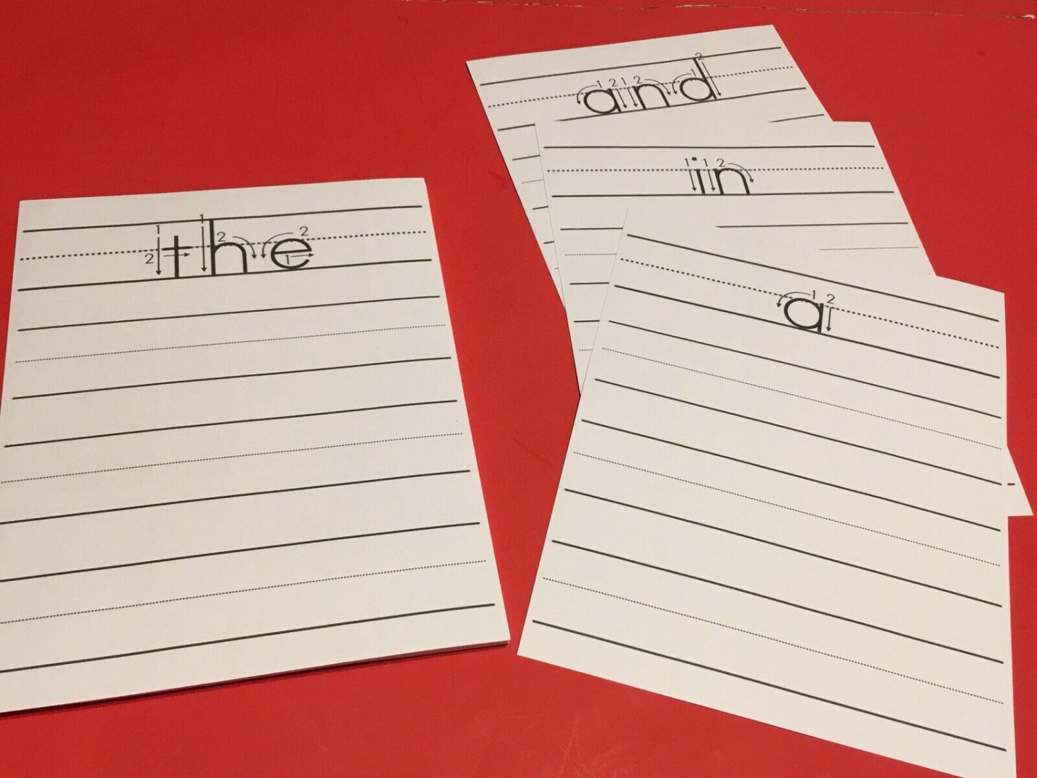 Fry's First Hundred Words - Writing - 100 Words - Binder Insert - 50 Sheets