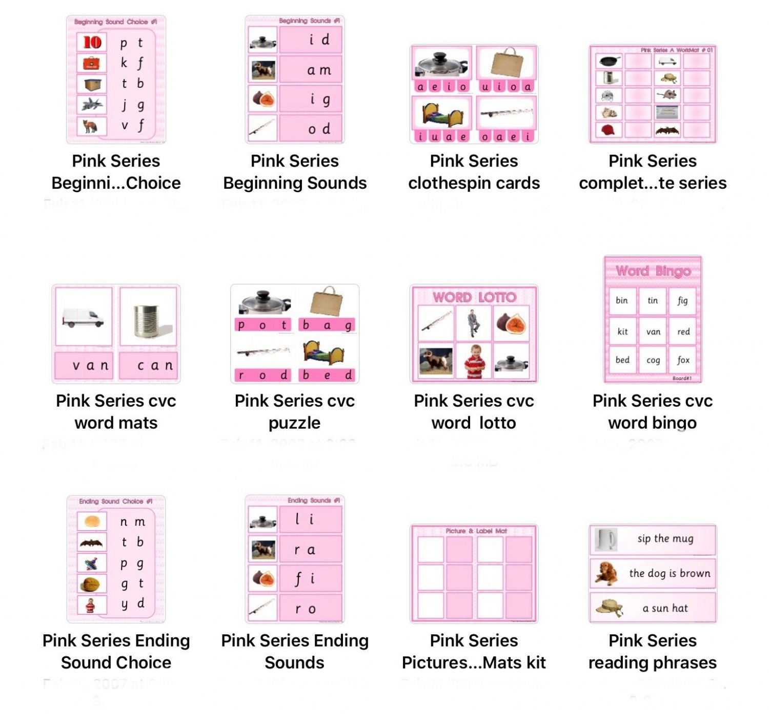 PINK SERIES | Montessori Activity Bundle Complete set | Educational ...