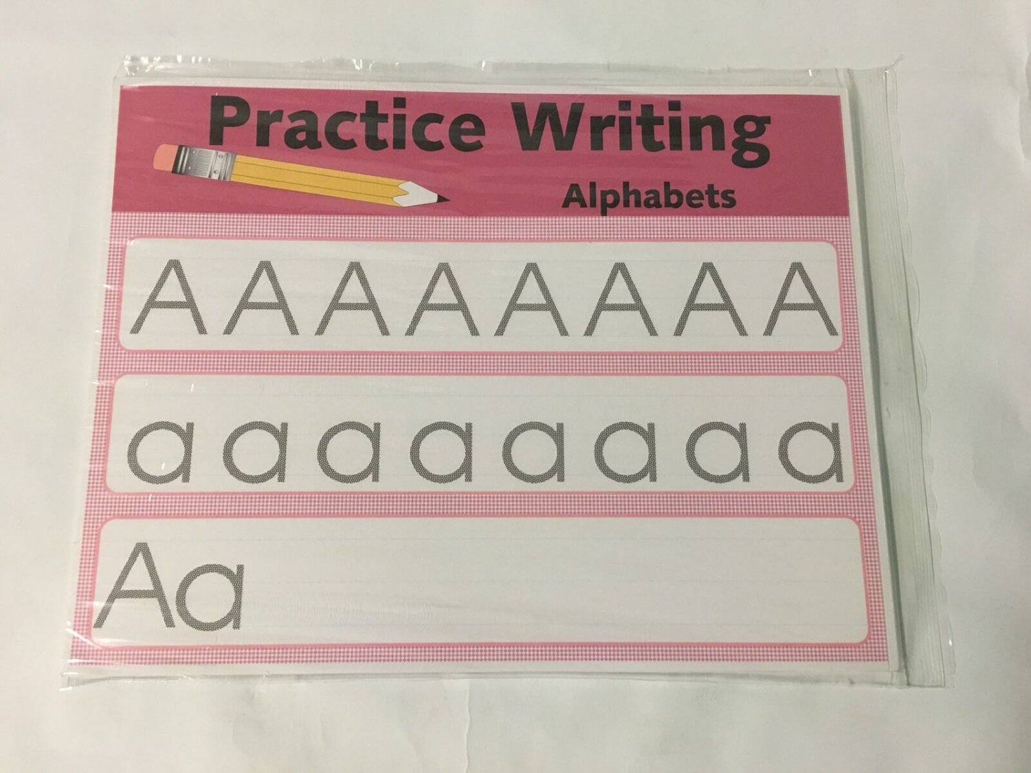 Alphabet Writing Practice Sheet - 26 Laminated Activity Cards - 8.5x11 ...