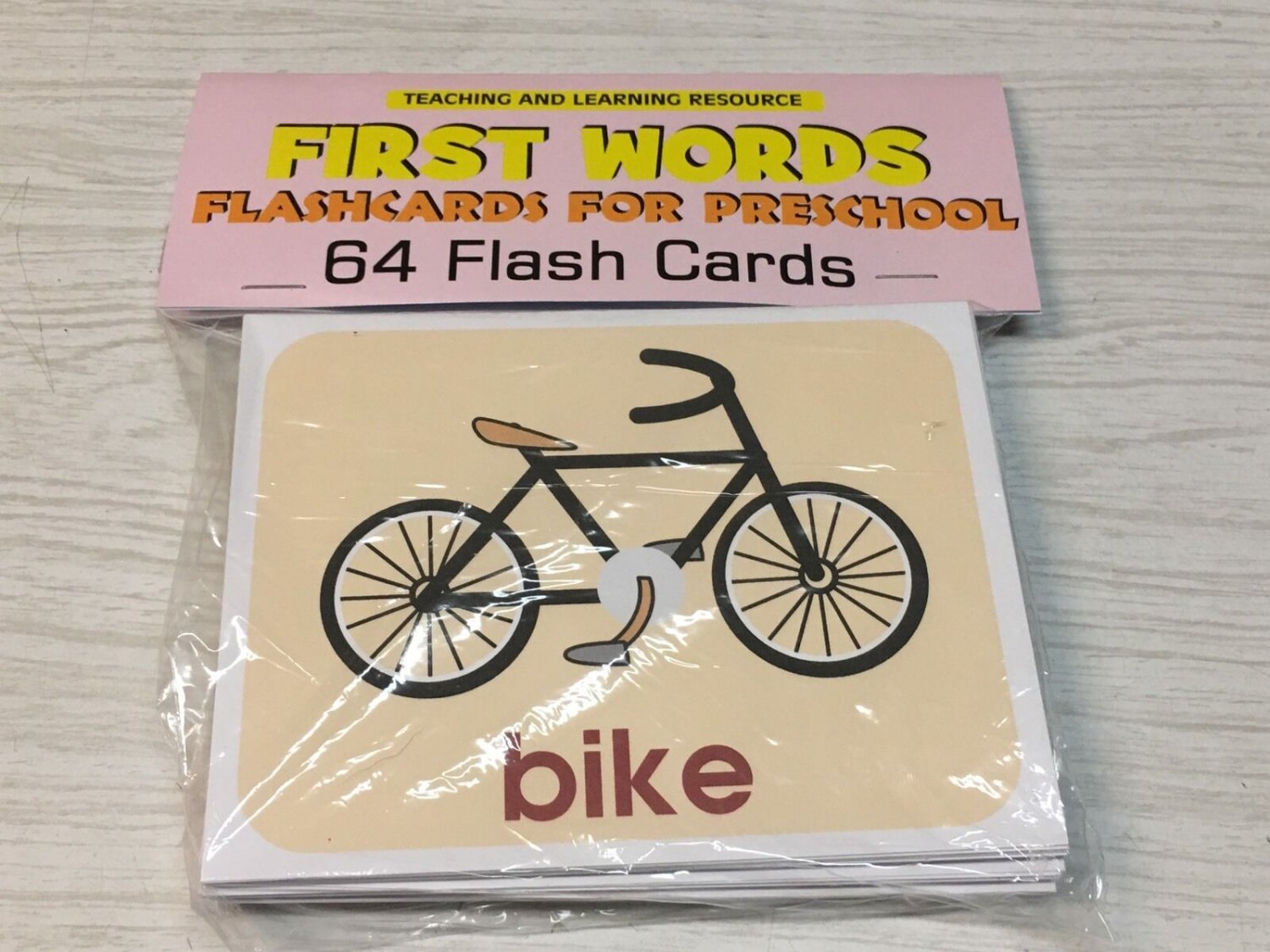 FIRST WORDS - Flashcards for Preschool 64 Cards- Speech Teaching supplies
