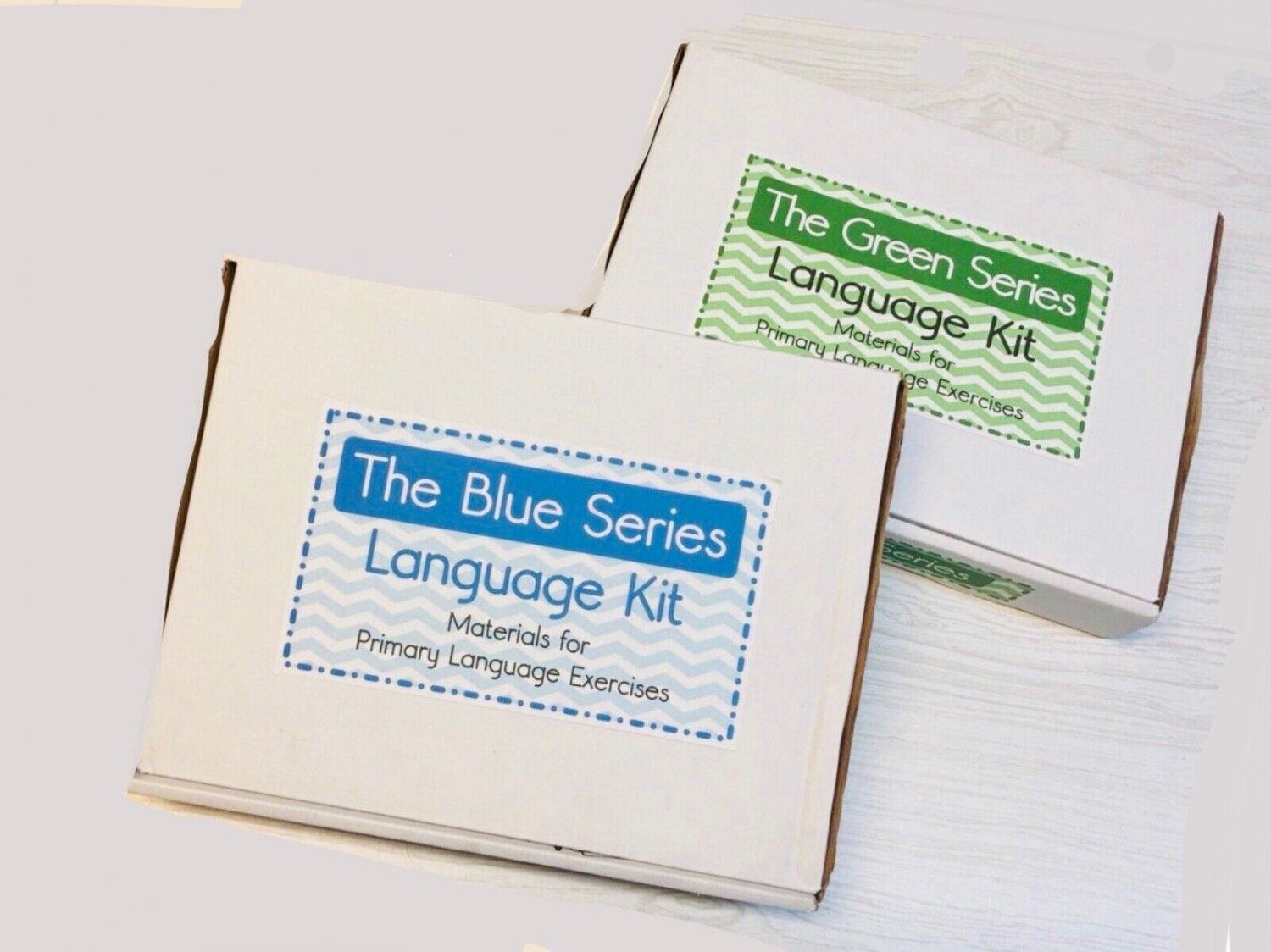 The Blue & Green Series - 2 Complete Language Kits - Montessori BUNDLED