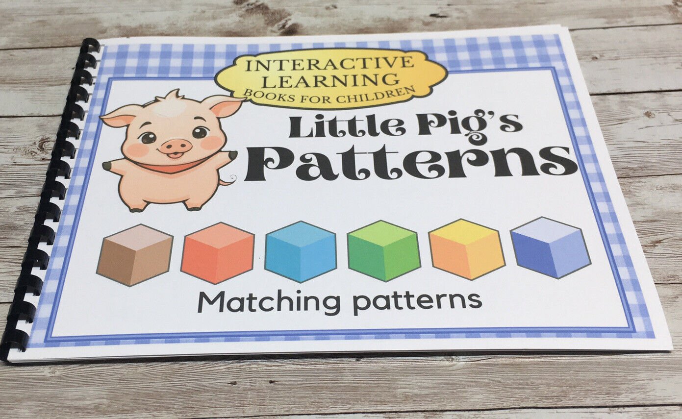 Interactive Learning Books for Children - Pig’s Patterns