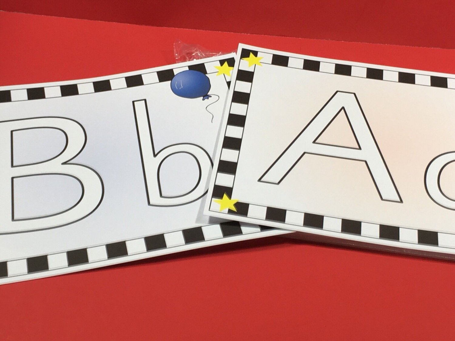 26 Alphabet Letters Cards - Binder inserts card set 8.5x11