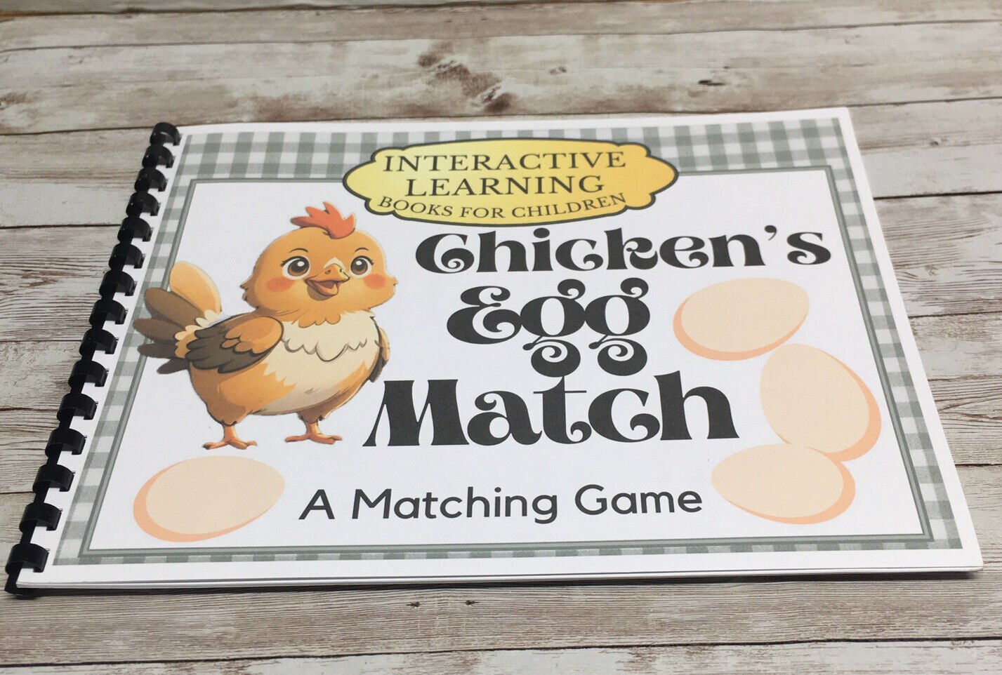 Interactive Learning Books for Children - Chicken’s Egg Match