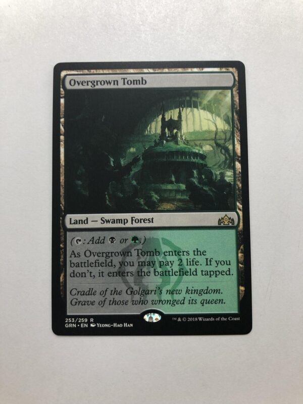 1x Mtg Proxy Overgrown Tomb Guilds of Ravnica (GRN) magic the gathering ...