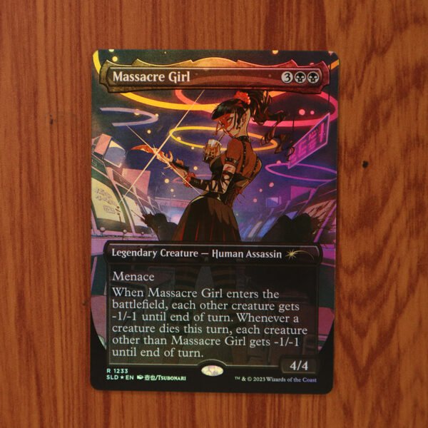 1x Mtg Proxy FOIL Massacre Girl #1233 Secret Lair Drop SLD Foil magic ...