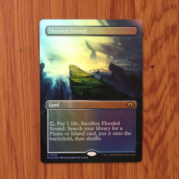 1x Mtg Proxy FOIL Flooded Strand #353 MH3 Foil magic the gathering ...