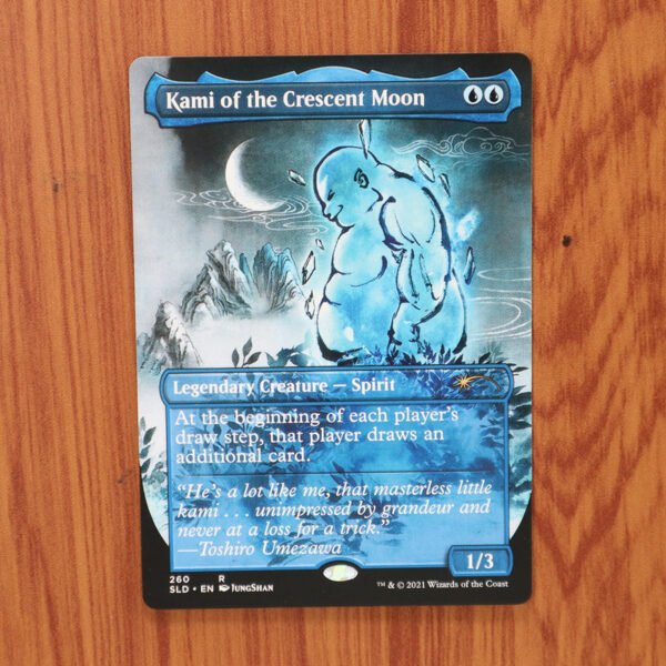 1x Mtg Proxy Kami of the Crescent Moon #260 SLD Secret Lari Drop