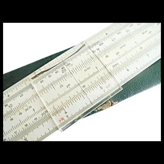 FABER CASTELL Model 57 87 RIETZ Slide ruler Made in Switzerland in it's box