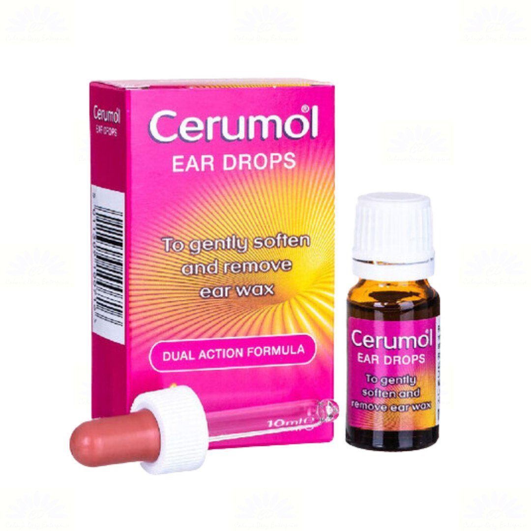 1 X Cerumol Ear Drops 10ml Wax Softener Soften & Remove Ear Wax