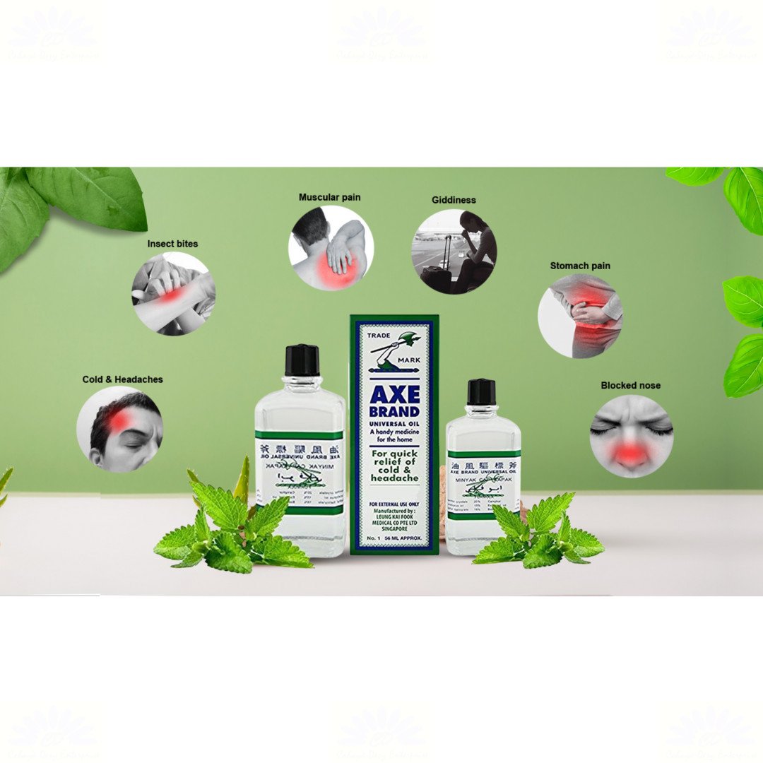 10 X Axe Brand Universal Oil 10 ml Relief for Cold, Headache ...