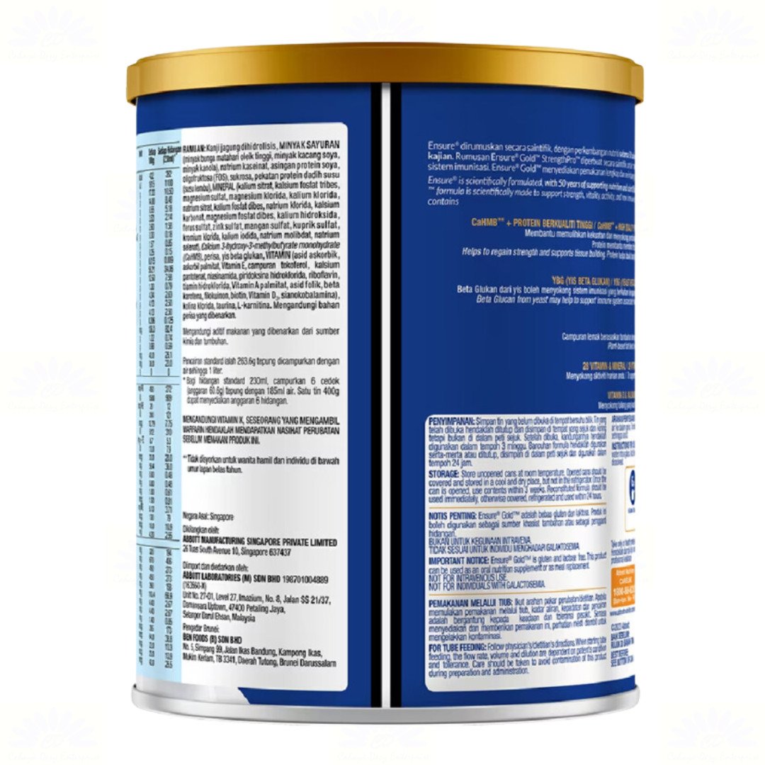 6 X Abbott Ensure Gold Vanilla 800g For Adult with HMB