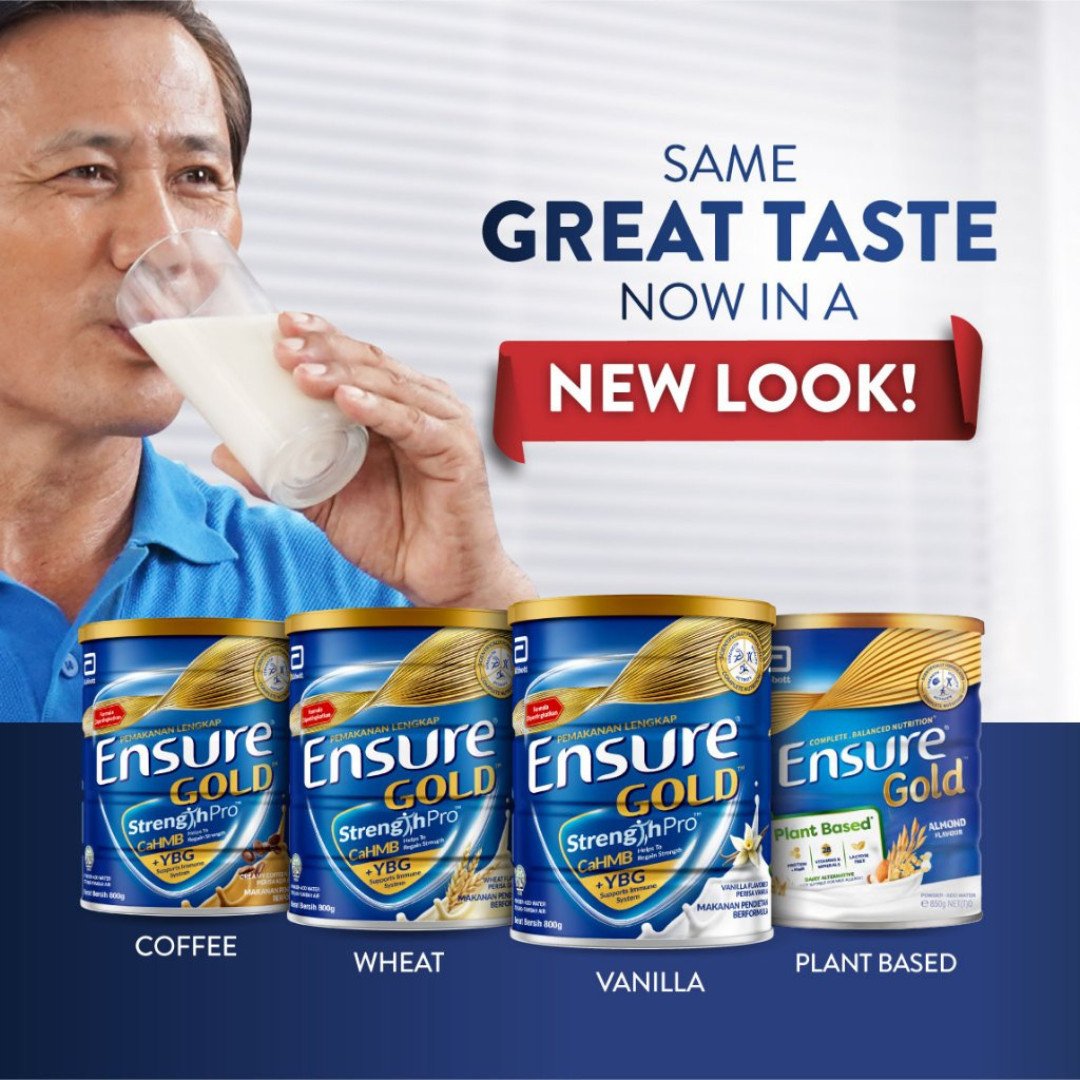 6 X Abbott Ensure Gold Vanilla 800g For Adult with HMB
