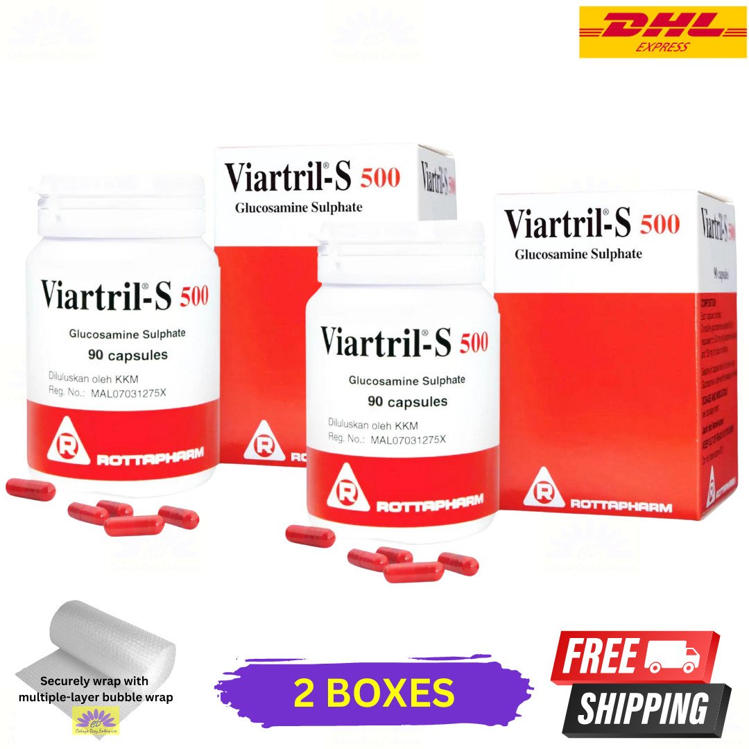2 X Viartril-S 500mg For Joint Pain 90 Capsules Each