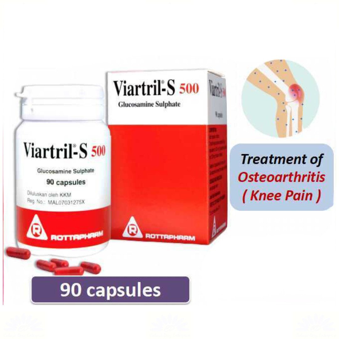 2 X Viartril-S 500mg For Joint Pain 90 Capsules Each